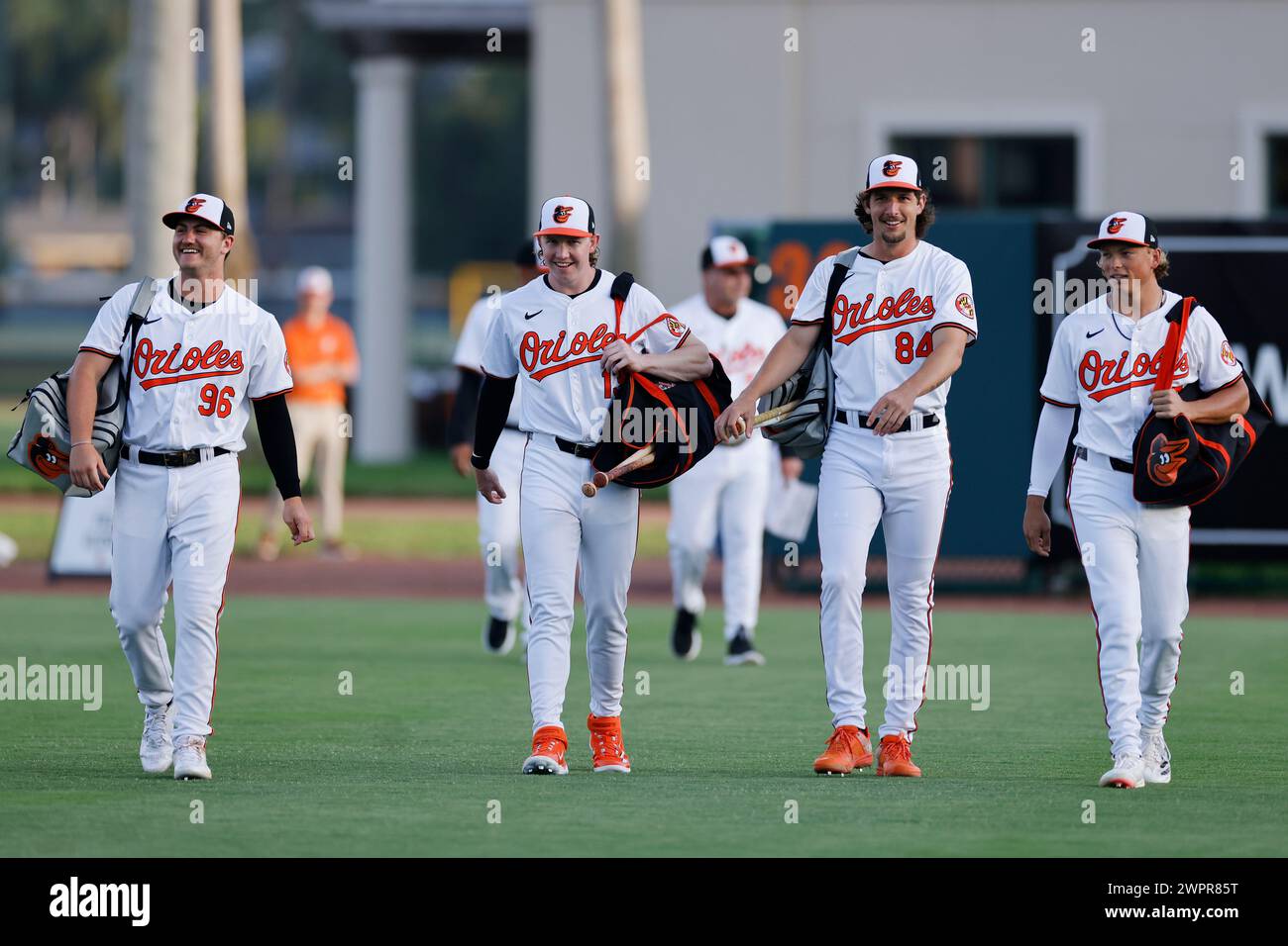 SARASOTA, FL - MARCH 08: Baltimore Orioles left fielder Jud Fabian (96 ...