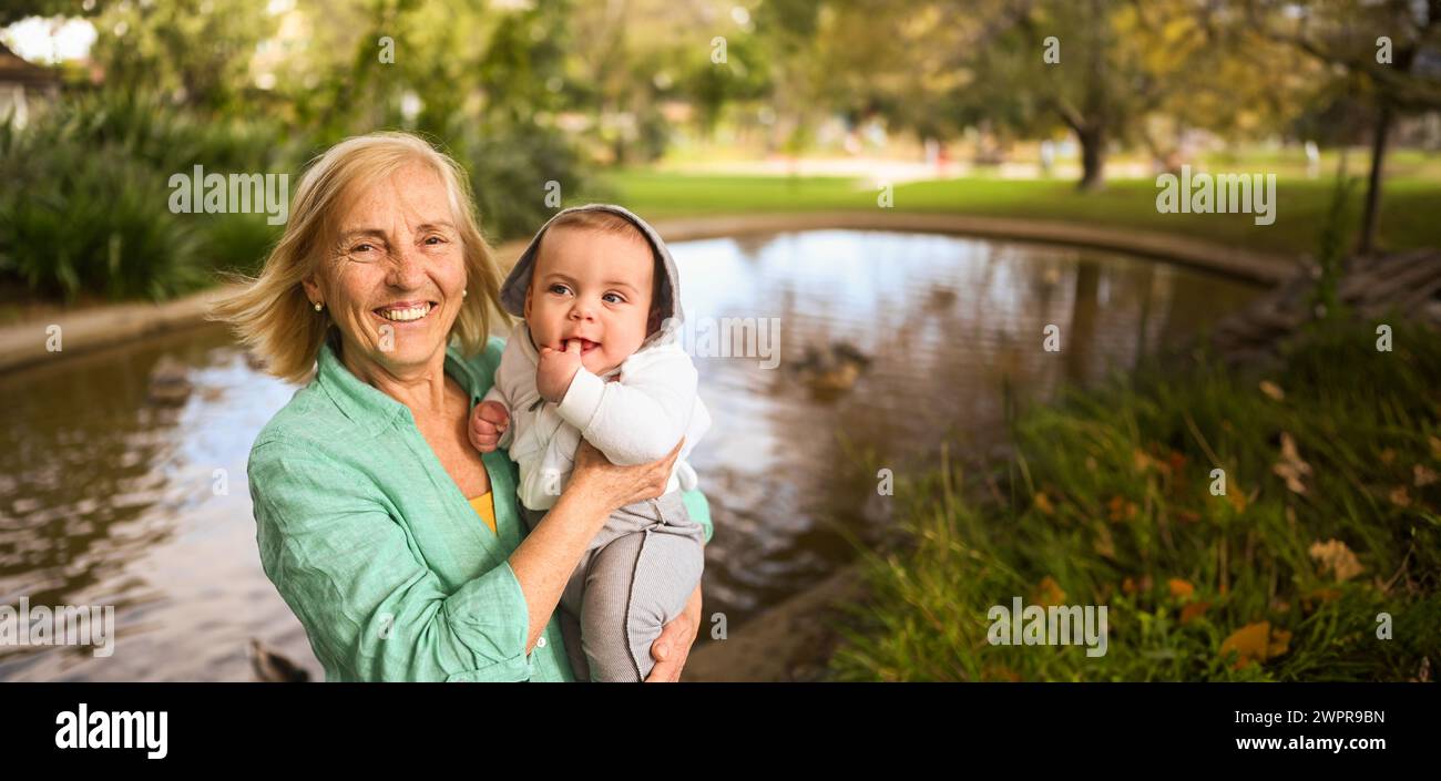 Beautiful happy smiling senior elderly woman holding on hands cute ...