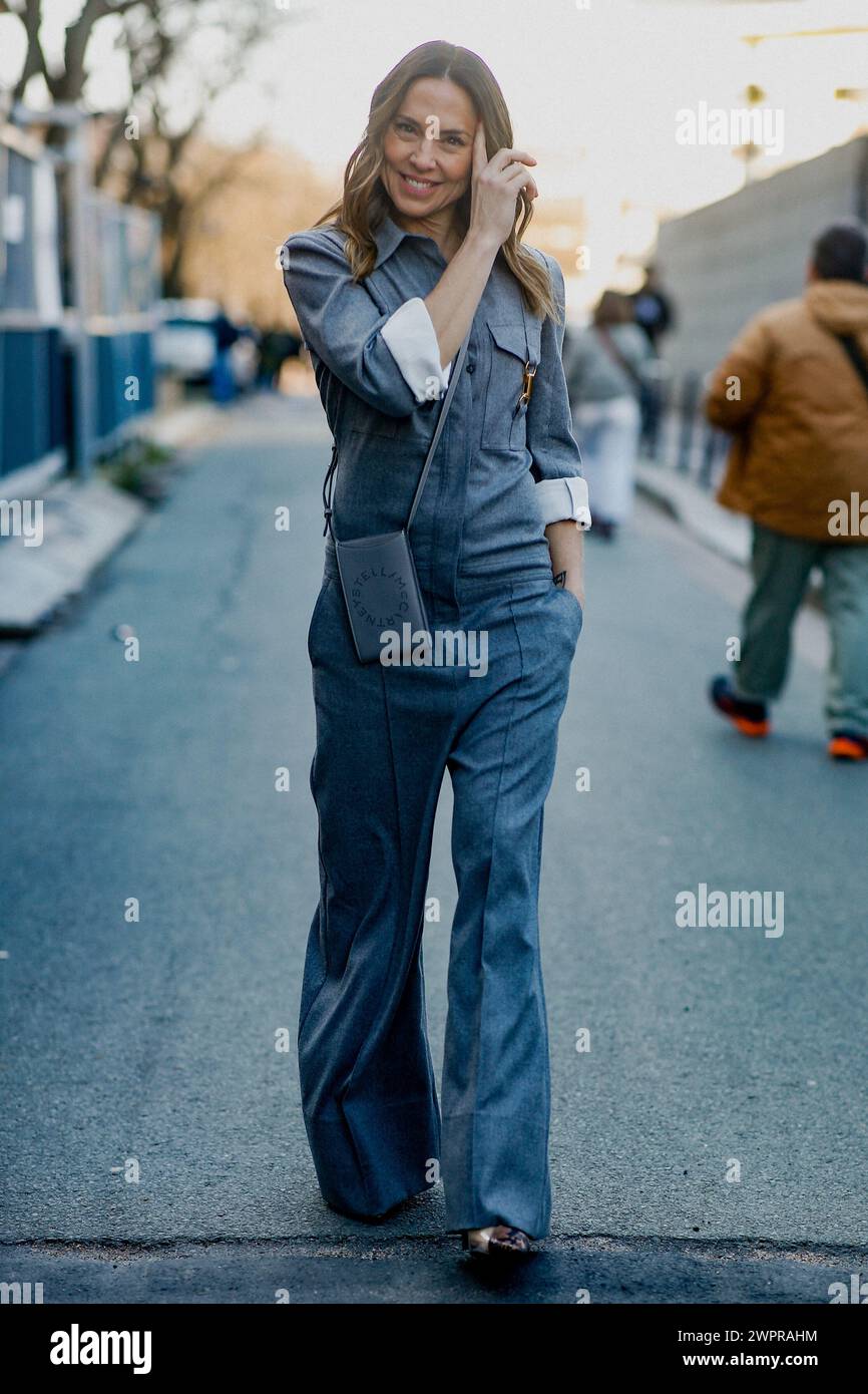 Paris, France. 08th Mar, 2024. Street style, Melanie Jayne Chisholm ...