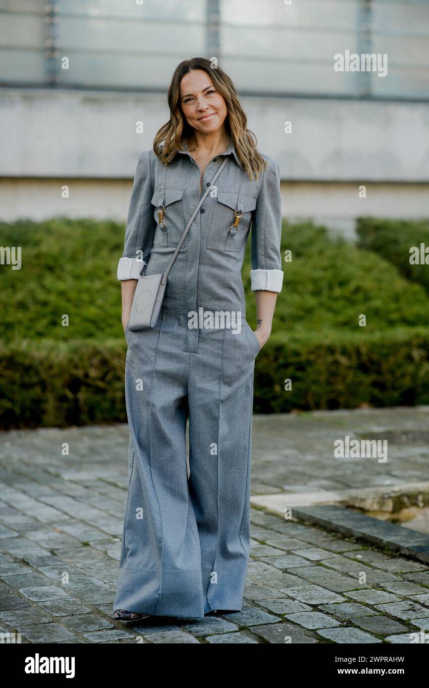 Paris, France. 08th Mar, 2024. Street style, Melanie Jayne Chisholm ...