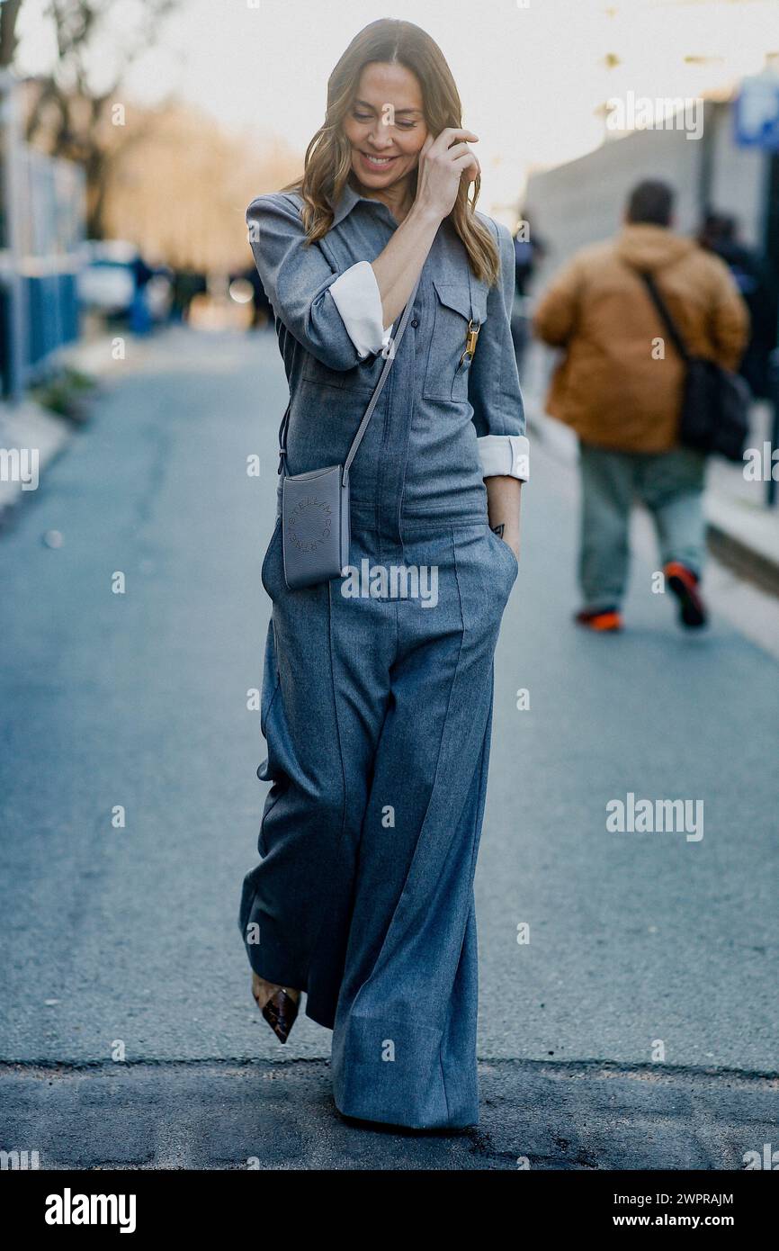 Paris, France. 08th Mar, 2024. Street style, Melanie Jayne Chisholm ...