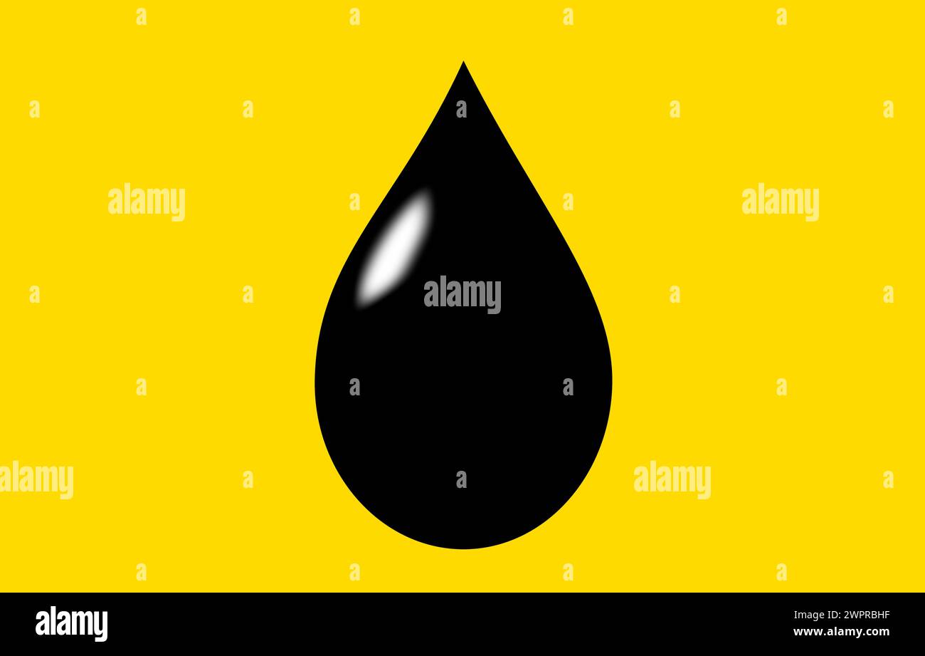 Oil drop, illustration Stock Photo - Alamy