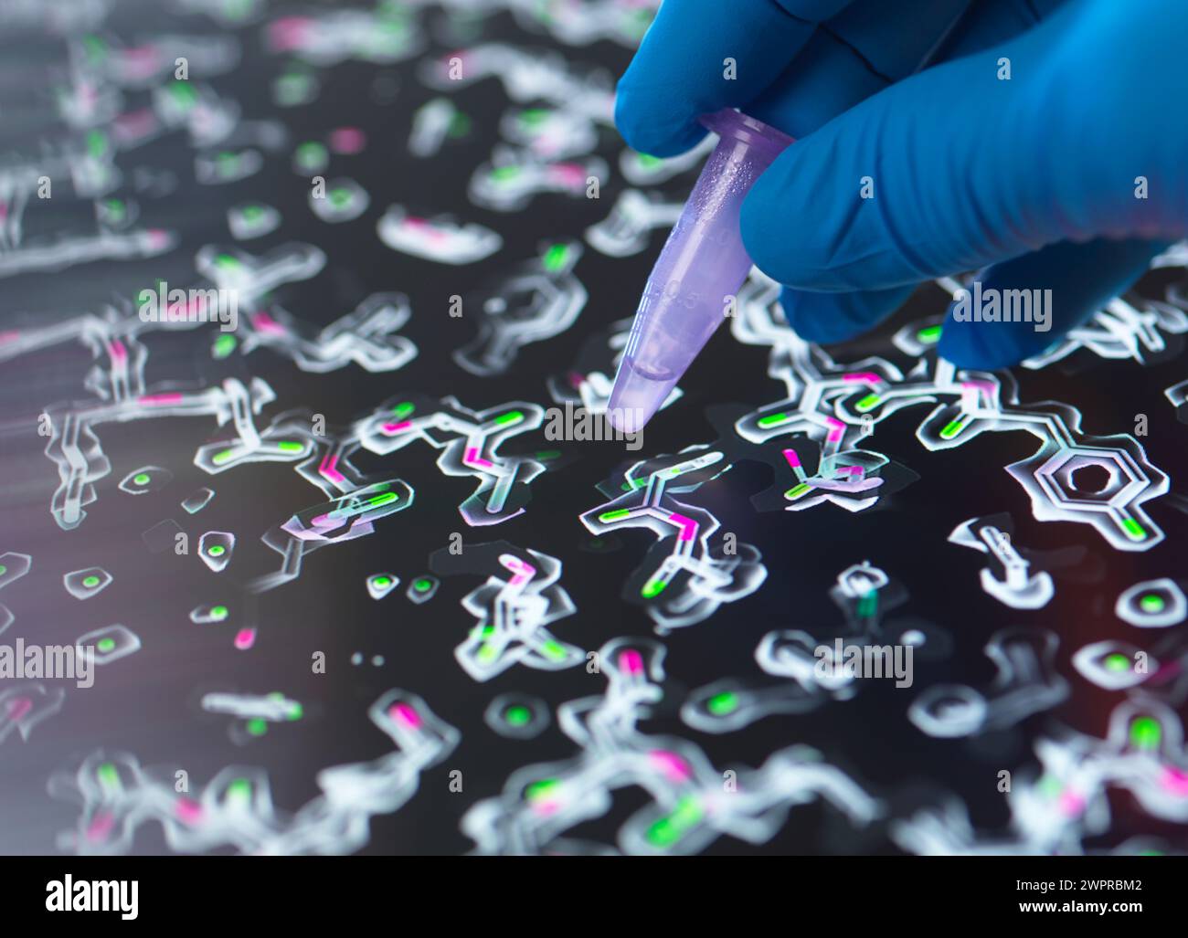 Protein research, conceptual image Stock Photo - Alamy