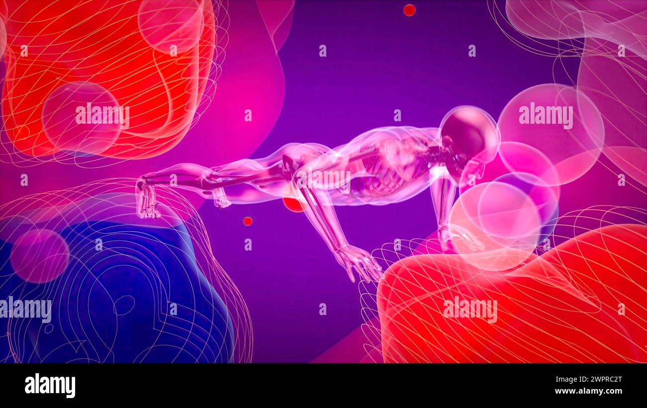 Man doing a push-up, illustration Stock Photo - Alamy