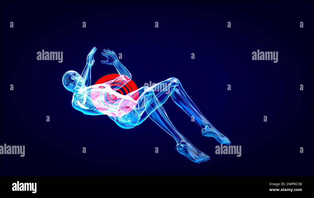 Man doing a sit-up, illustration Stock Photo - Alamy