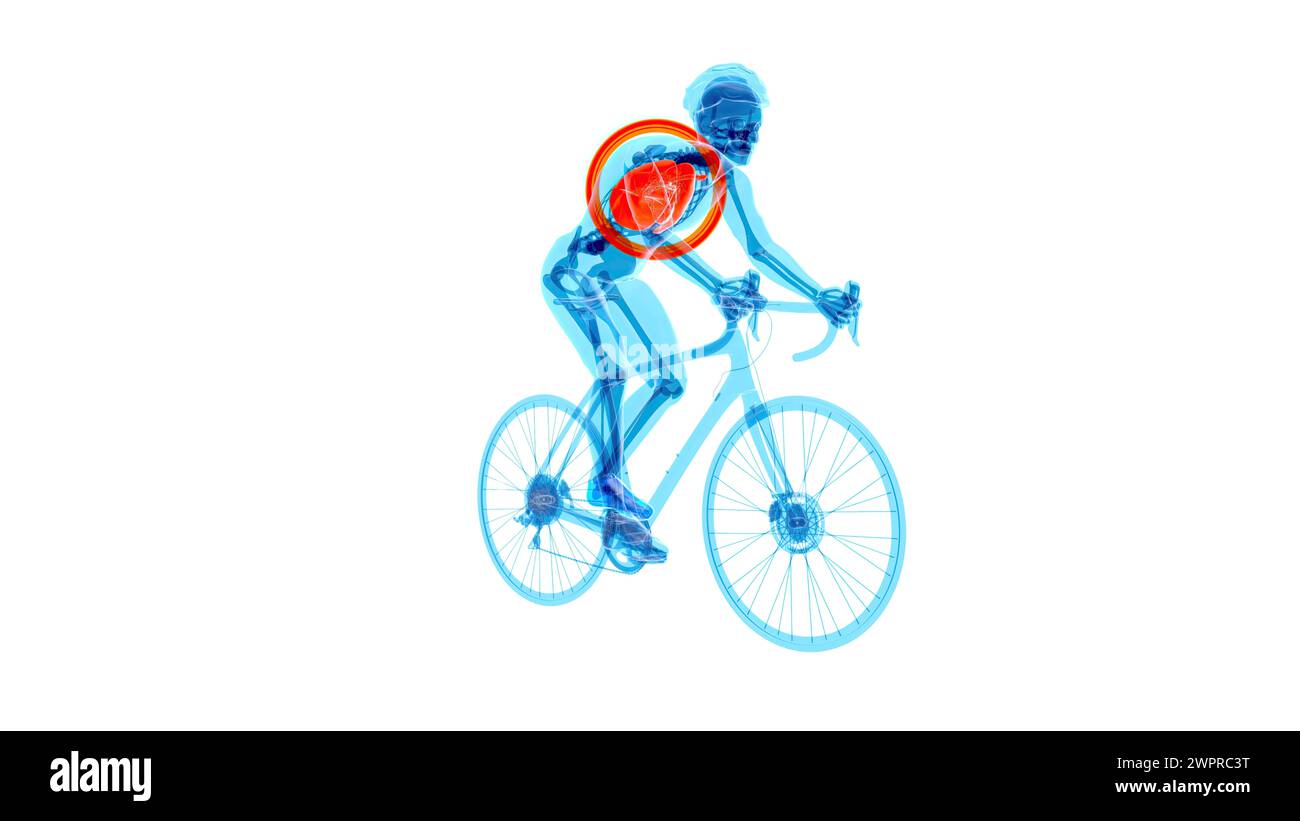 Cyclist illustration Cut Out Stock Images & Pictures - Alamy