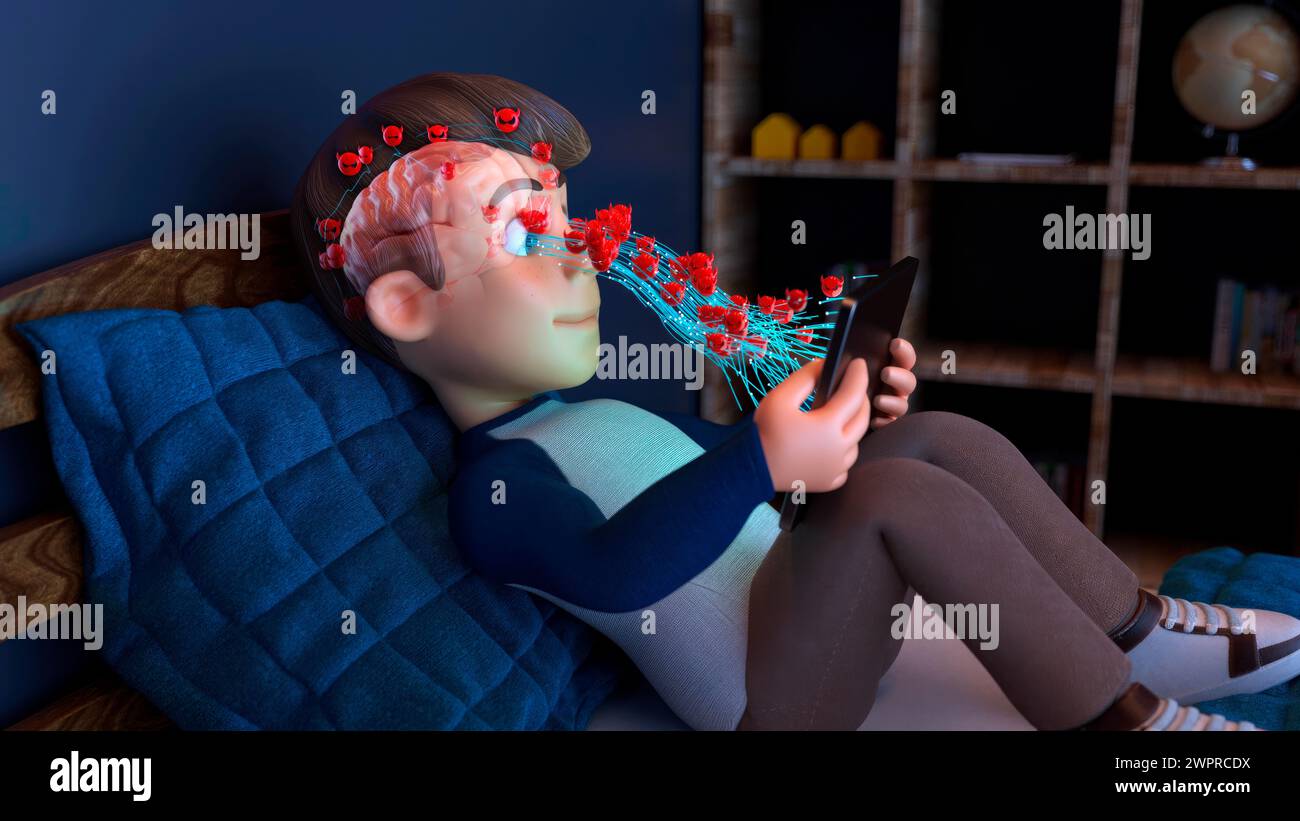 Mind control, conceptual illustration Stock Photo - Alamy