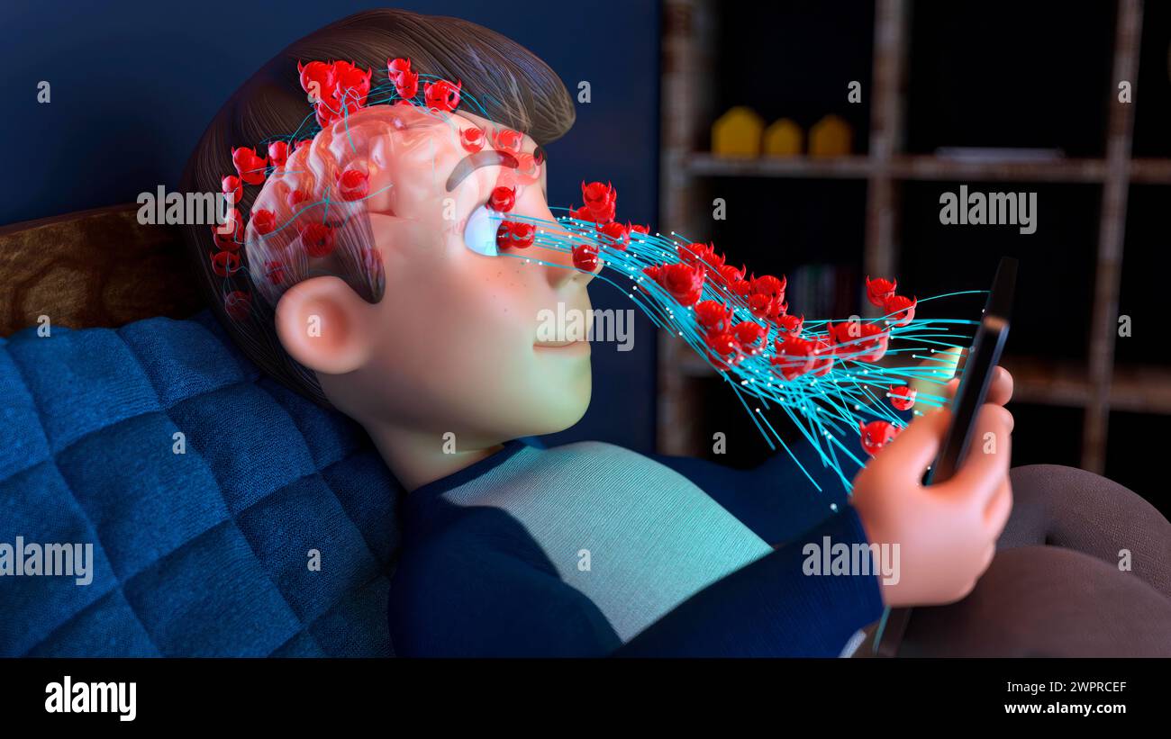 Mind control, conceptual illustration Stock Photo - Alamy