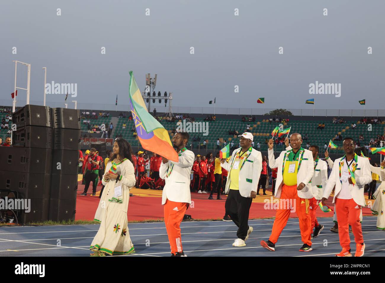 Accra, Ghana. 8th Mar, 2024. Delegation of Ethiopia parade during the ...