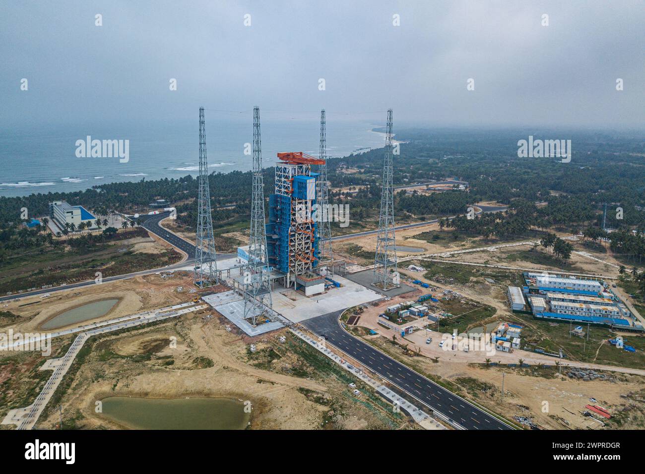 Beijing, China. 6th Mar, 2024. An aerial drone photo taken on March 6 ...
