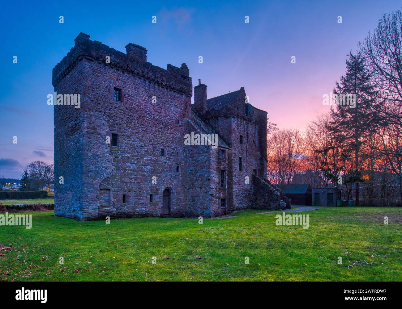 Hunting Tower Castle, near Perth, Scotland Stock Photo - Alamy