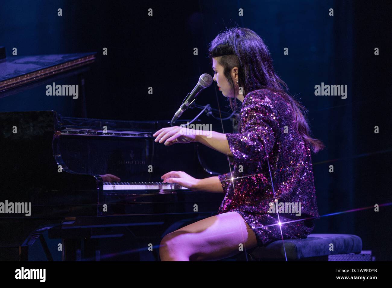 Italy. 08th Mar, 2024. Dolcenera during the Piano Recital Teatrale Tour ...