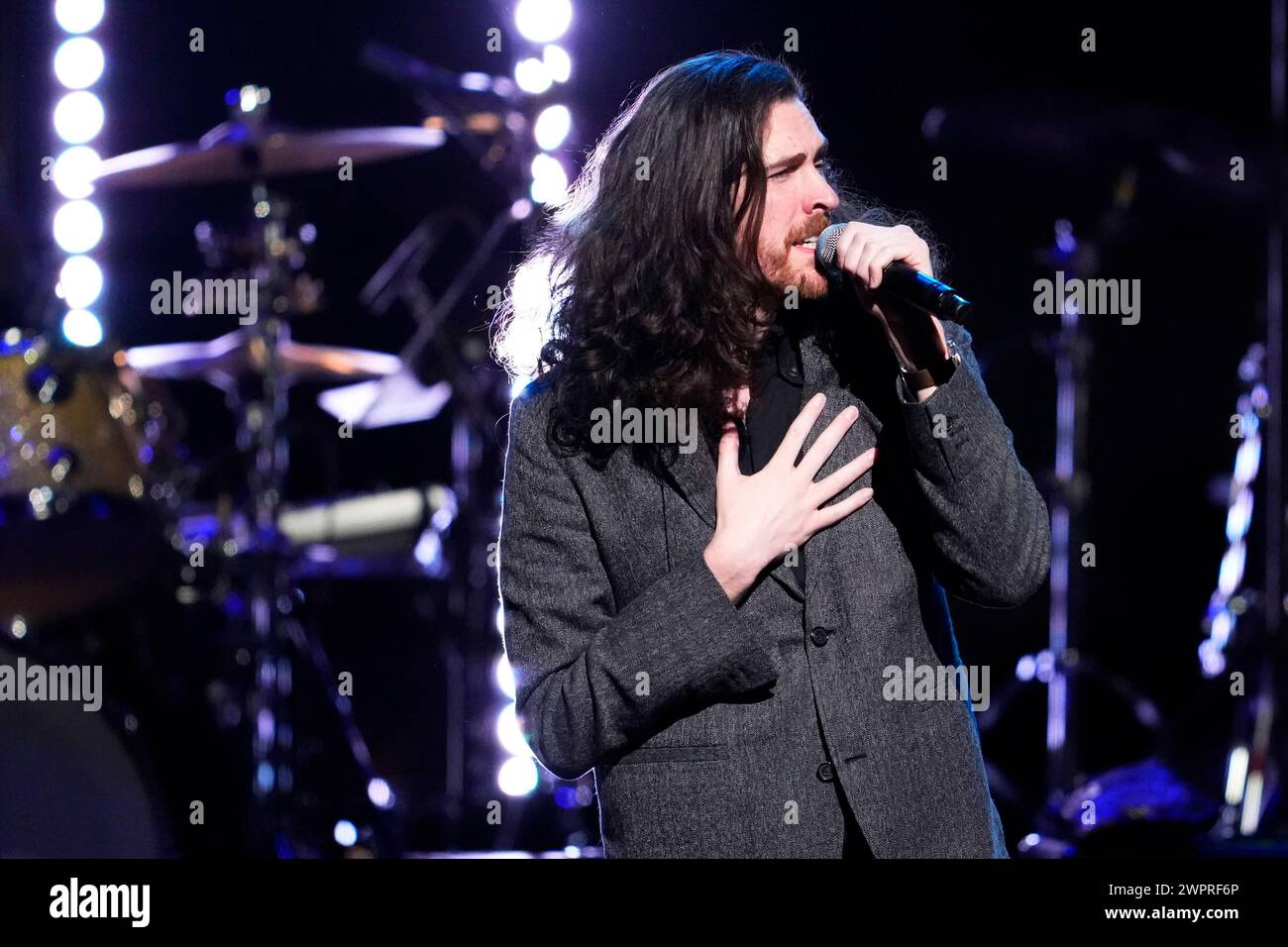 Hozier performs at the 8th annual Love Rocks NYC concert benefiting God ...