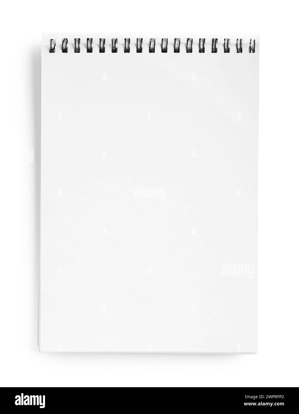 Blank notebook writing isolated Black and White Stock Photos & Images ...