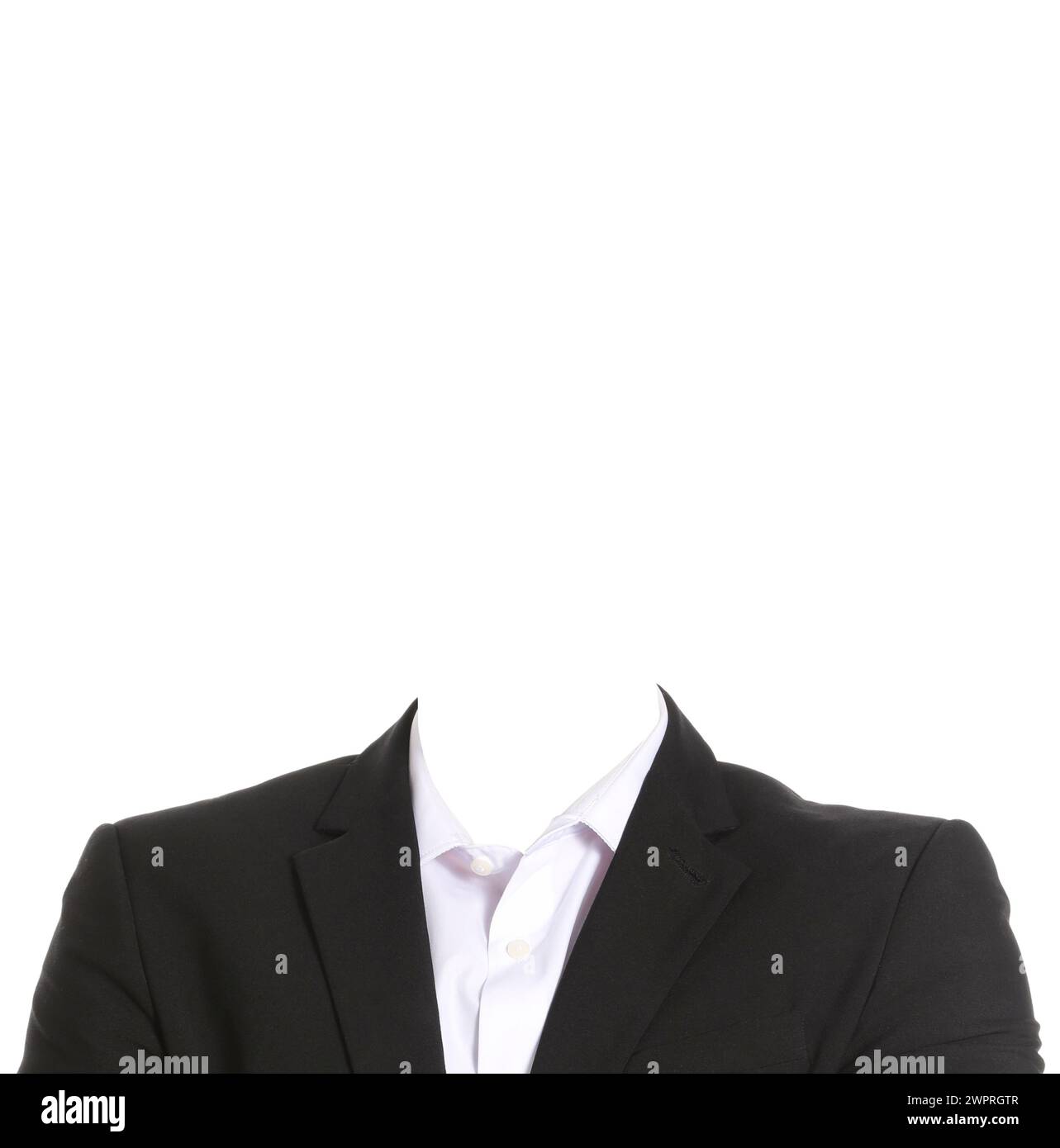 Outfit replacement template for passport photo or other documents ...