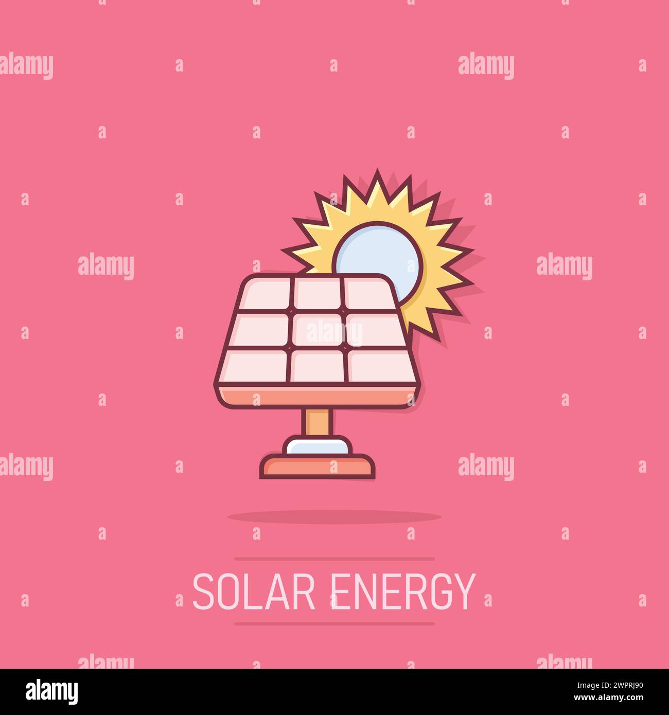 Cartoon illustration energy solar panel hi-res stock photography and ...