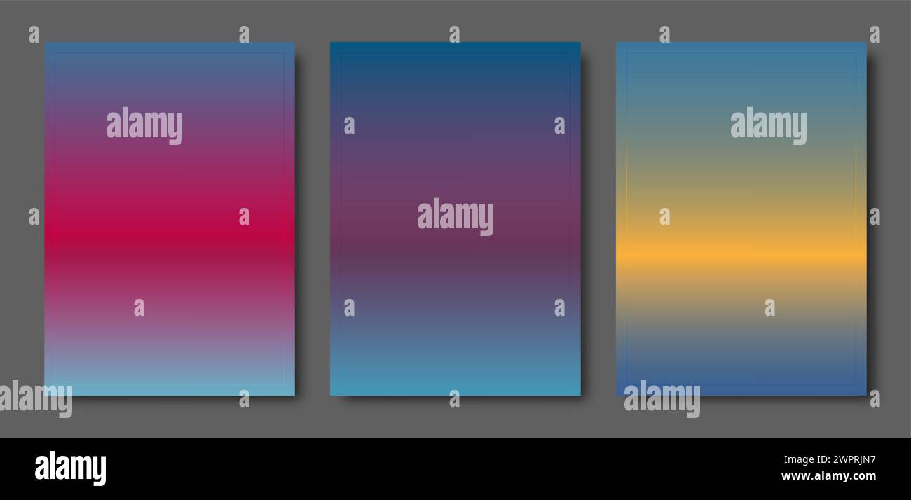 Set sunset sunrise gradients hi-res stock photography and images - Alamy