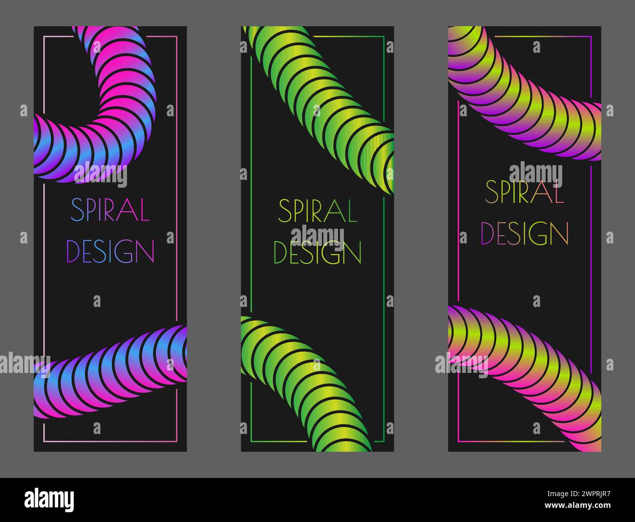 A colorful spiral. A design template for the design of a cover, banner ...