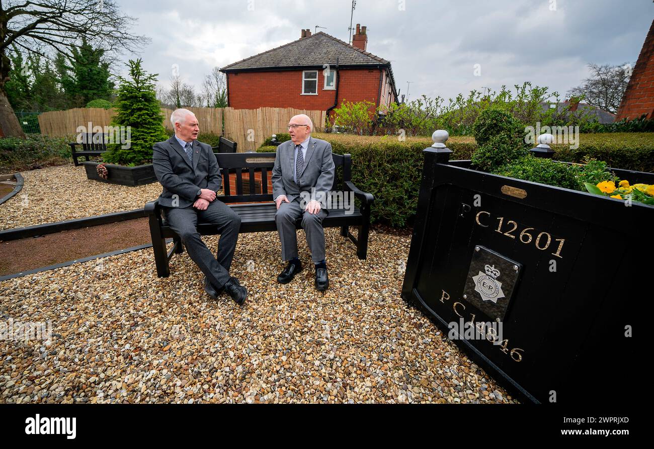 Bryn Hughes and Paul Bone (right), the fathers of murdered Pcs Nicola ...