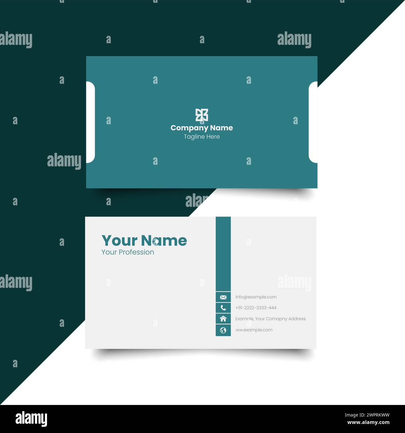 Simple Business Card Layout. creative modern name card and business ...