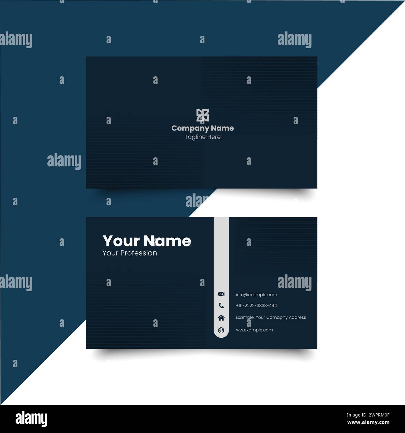 Simple Business Card Layout. creative modern name card and business ...