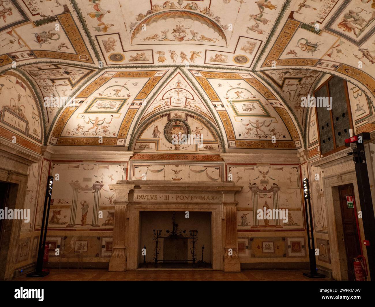 Inside the Castle Sant'Angelo, Rome Stock Photo - Alamy