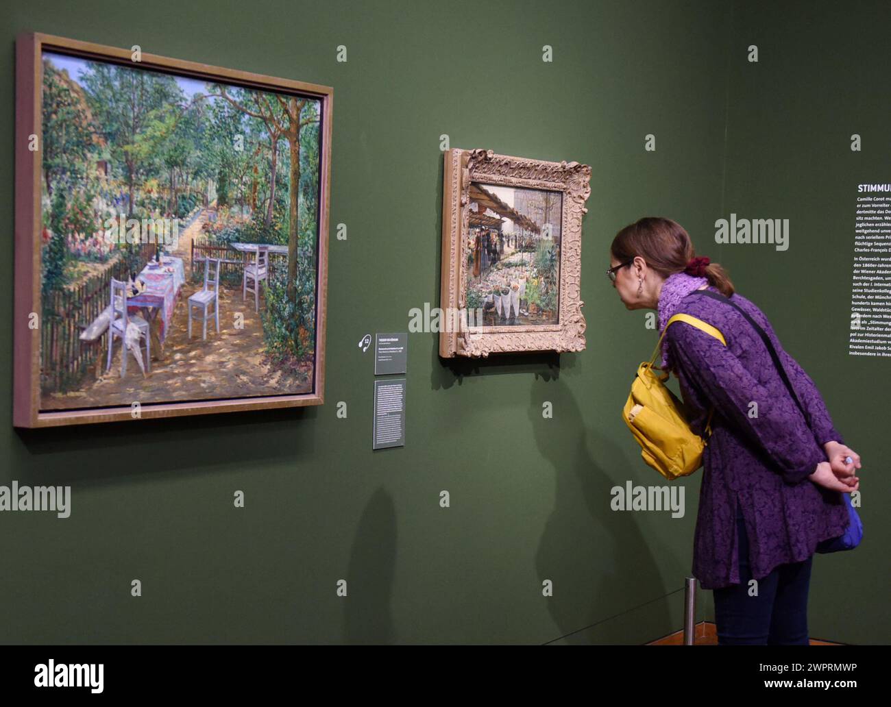 Vienna, Austria. 8th Mar, 2024. A visitor views an exhibit at Leopold Museum in Vienna, Austria ...