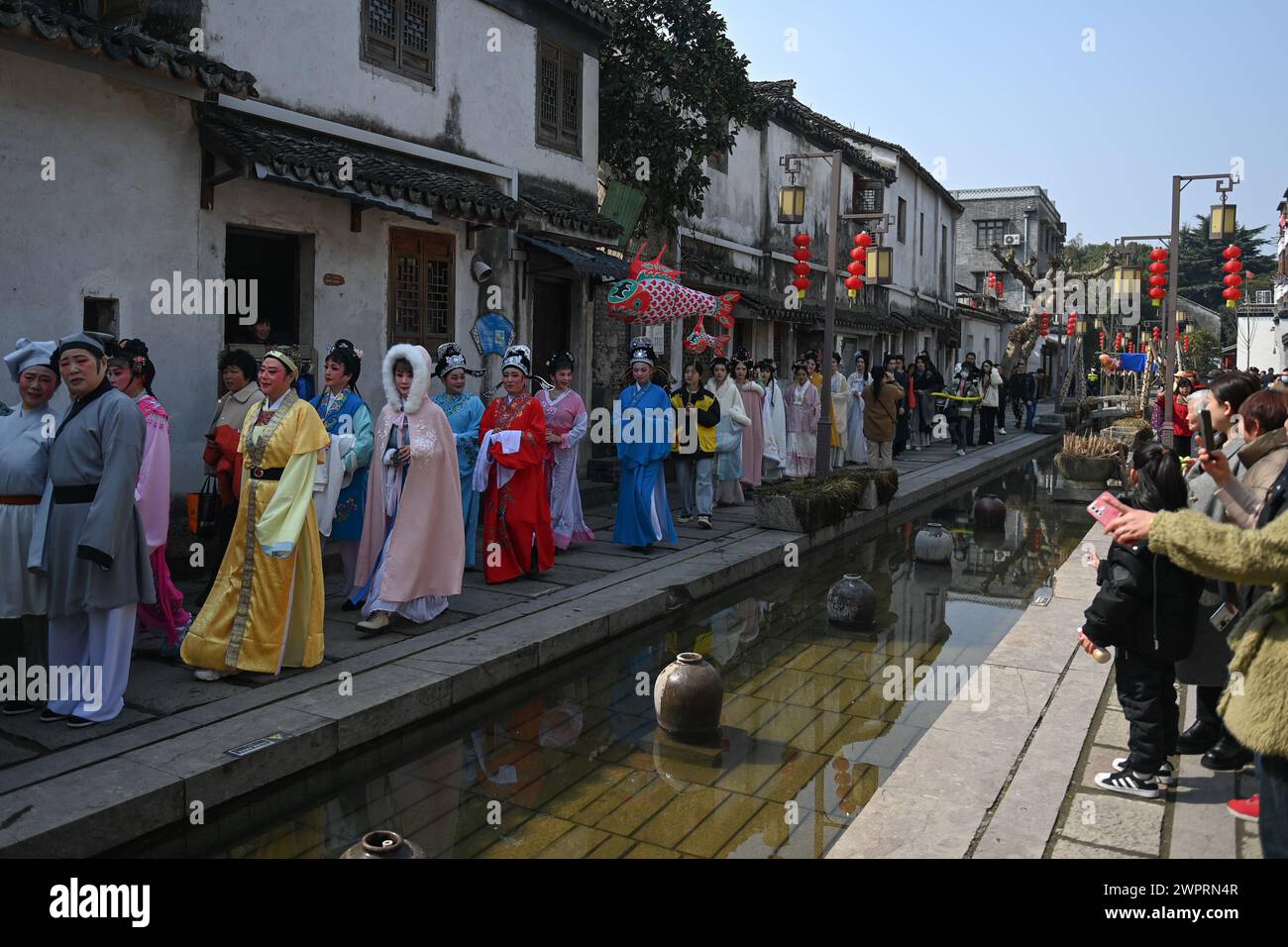 Huzhou, China's Zhejiang Province. 9th Mar, 2024. Folk culture ...