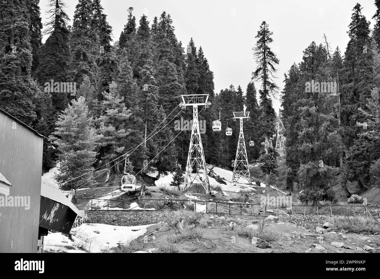 Cable Car, Gondola, Kungdoor, Gulmarg, Baramulla, Kashmir, Jammu and ...