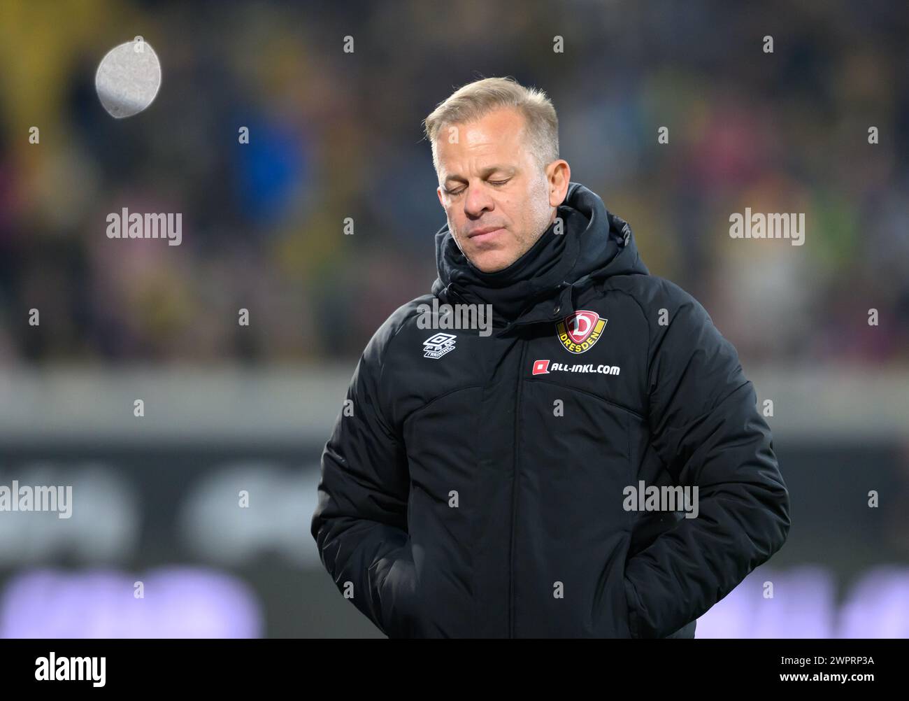 Dresden, Germany. 08th Mar, 2024. Soccer: 3rd division, SG Dynamo ...