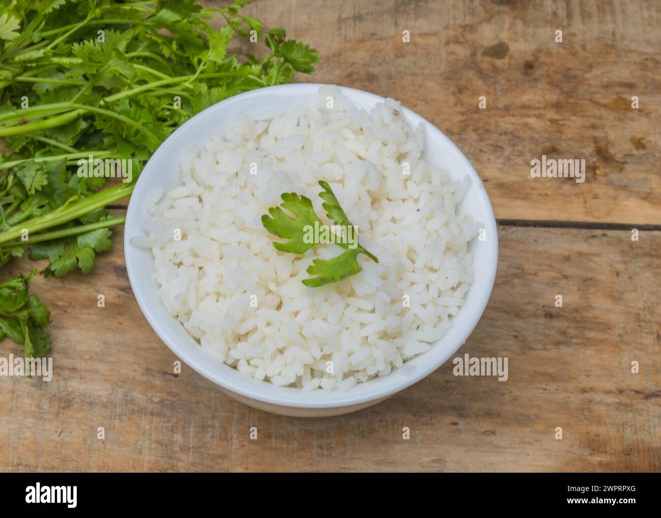 Raw steamed rice in hi-res stock photography and images - Alamy