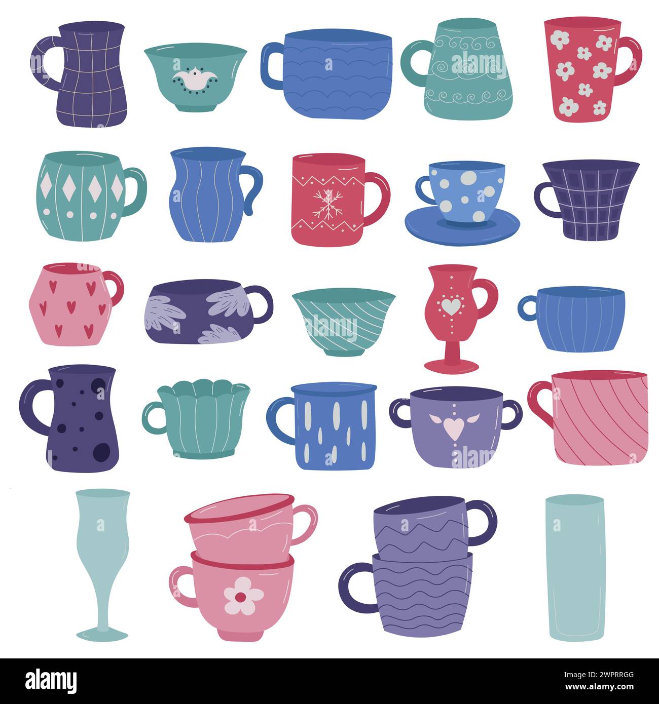 Vintage Tea Party Stock Vector Images Alamy