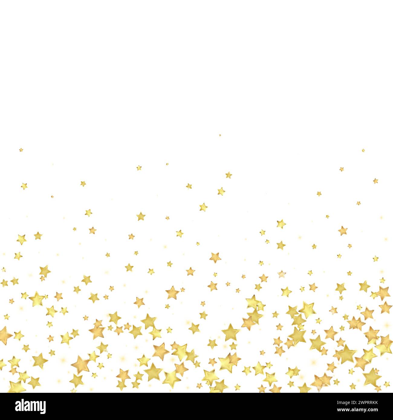 Magic stars vector overlay. Gold stars scattered around randomly ...