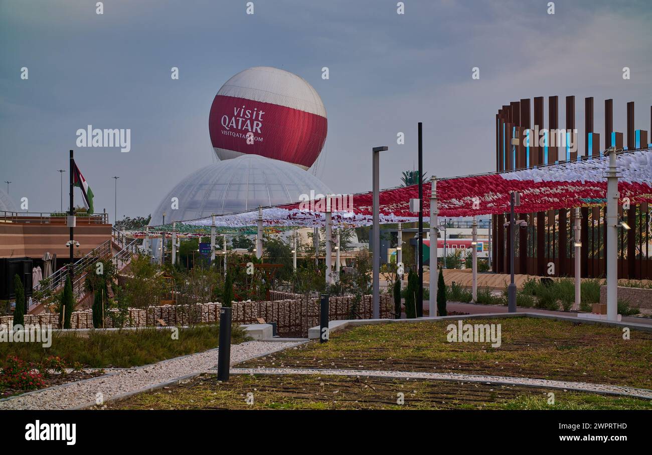 Qatar expo 2023 in Al Bidda park-Rumaila Doha, Qatar sunset shot Stock ...