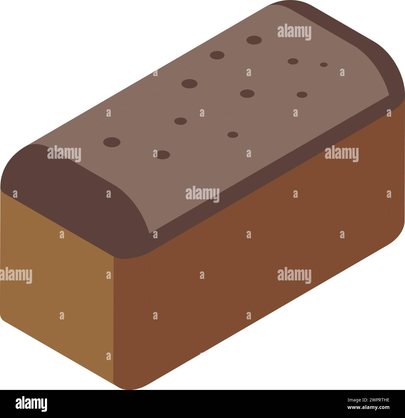 Bread nutrition grain icon isometric vector. Cooking food. Menu loaf ...