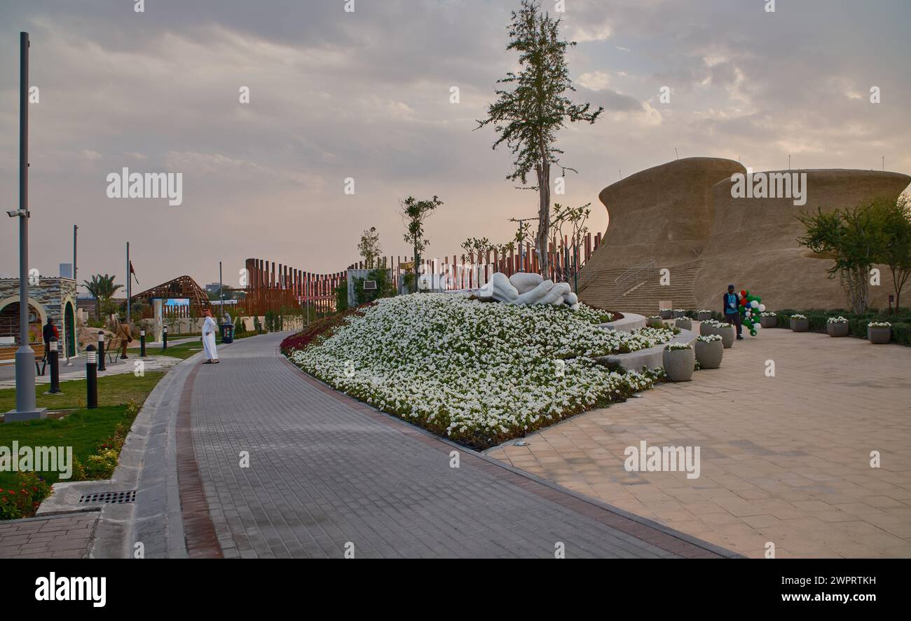 Qatar expo 2023 in Al Bidda park-Rumaila Doha, Qatar sunset shot ...