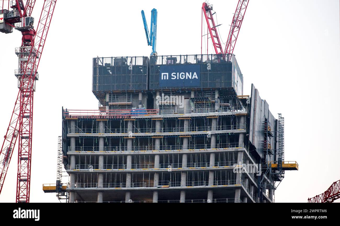 Hamburg, Germany. 09th Mar, 2024. Signa is located in HafenCity at the ...