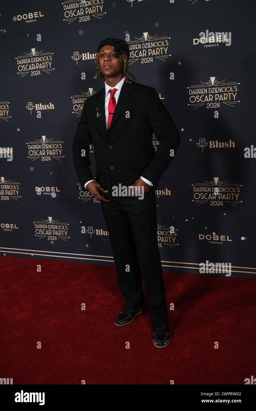 Los Angeles, USA. 08th Mar, 2024. Myles O'Neal arrives at Darren ...