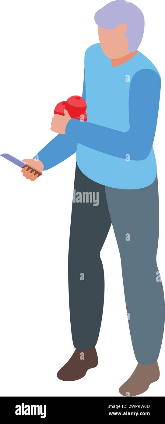 Senior hands food Cut Out Stock Images & Pictures - Alamy