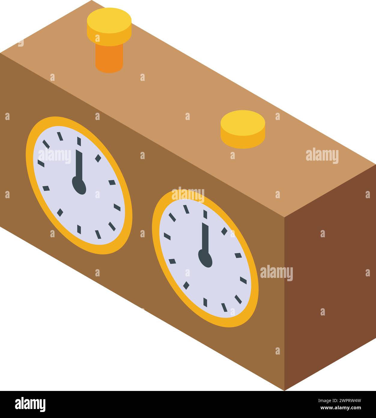 Chess game clock icon isometric vector. Classic child classroom. Best ...