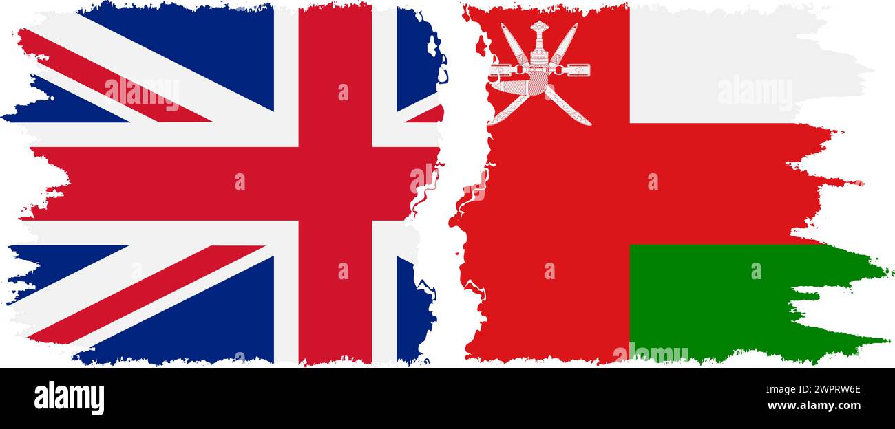 Flags of oman and uk Stock Vector Images - Alamy