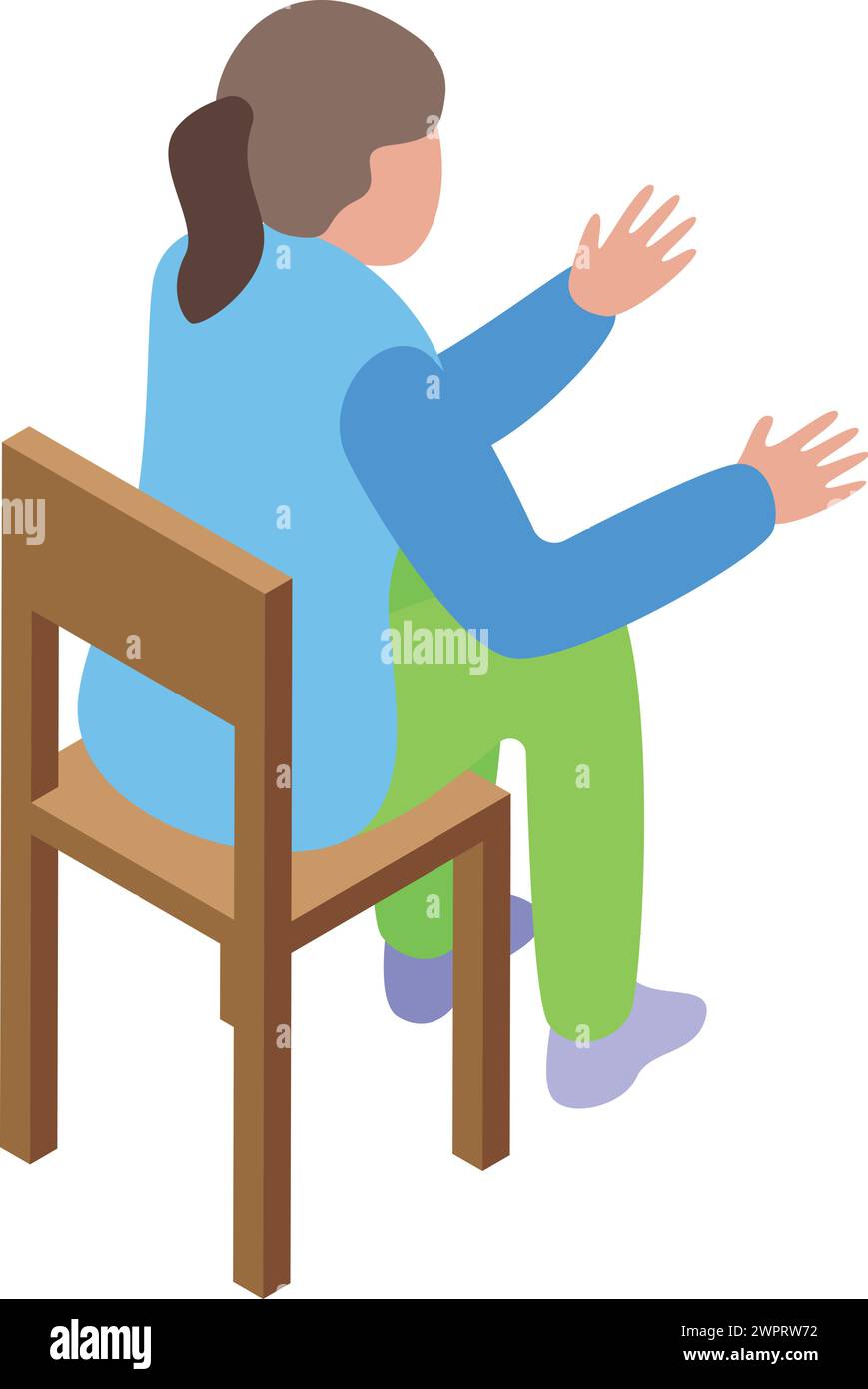Classroom kid play icon isometric vector. Student education. Club ...