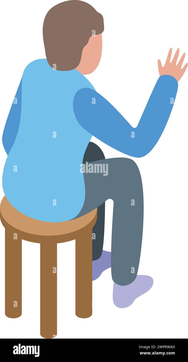 Game chess kid move icon isometric vector. Winner education. Play child ...