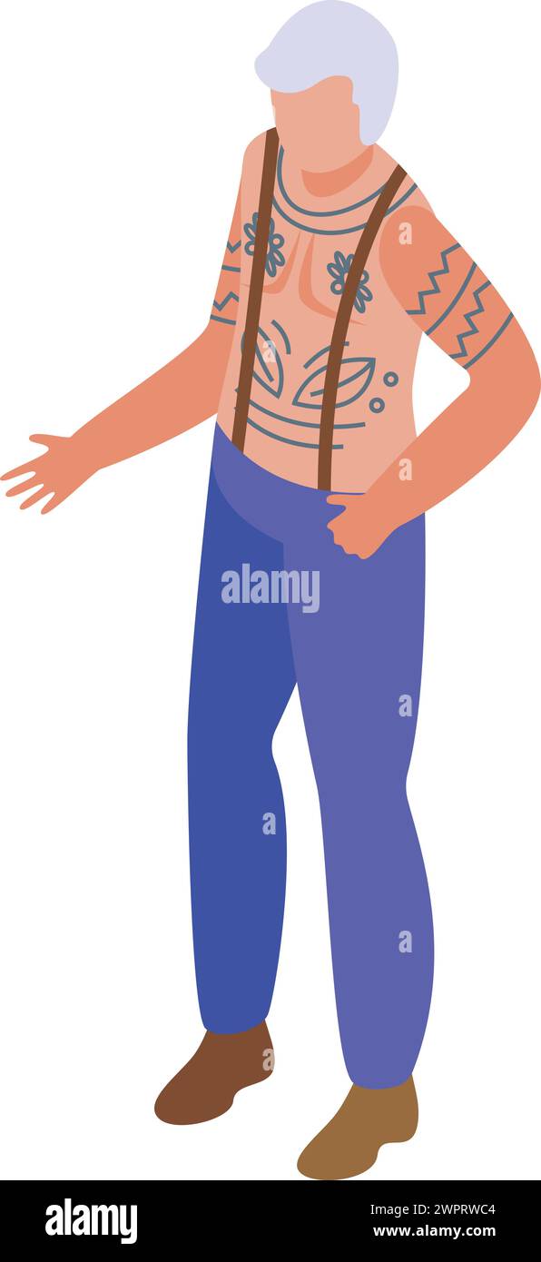 Old man senior hard Stock Vector Images - Alamy