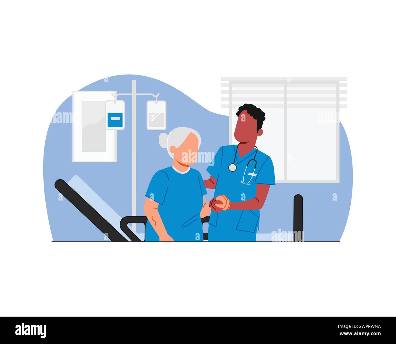 Patient checkup vector vectors Cut Out Stock Images & Pictures - Alamy