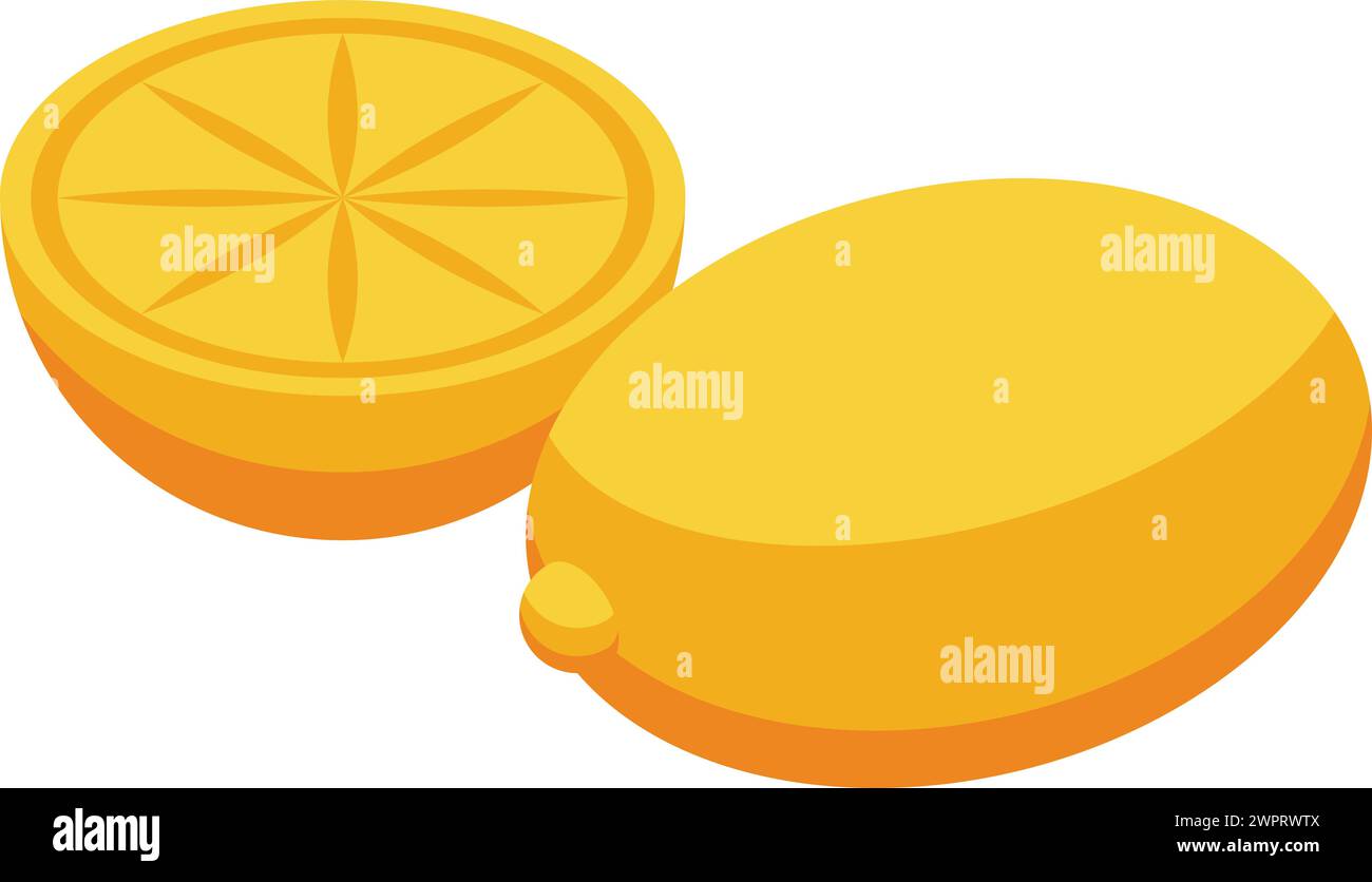 Lemon spicy fried chicken icon isometric vector. Spicy dish. Cuisine ...