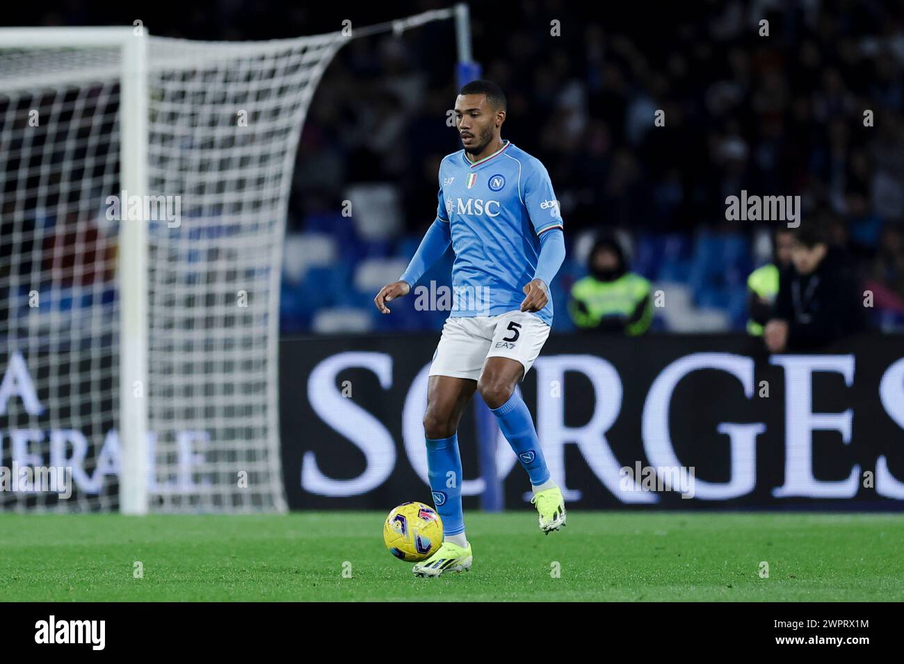 SSC Napoli's Brazilian defender Juan Jesus controls the ball during the ...