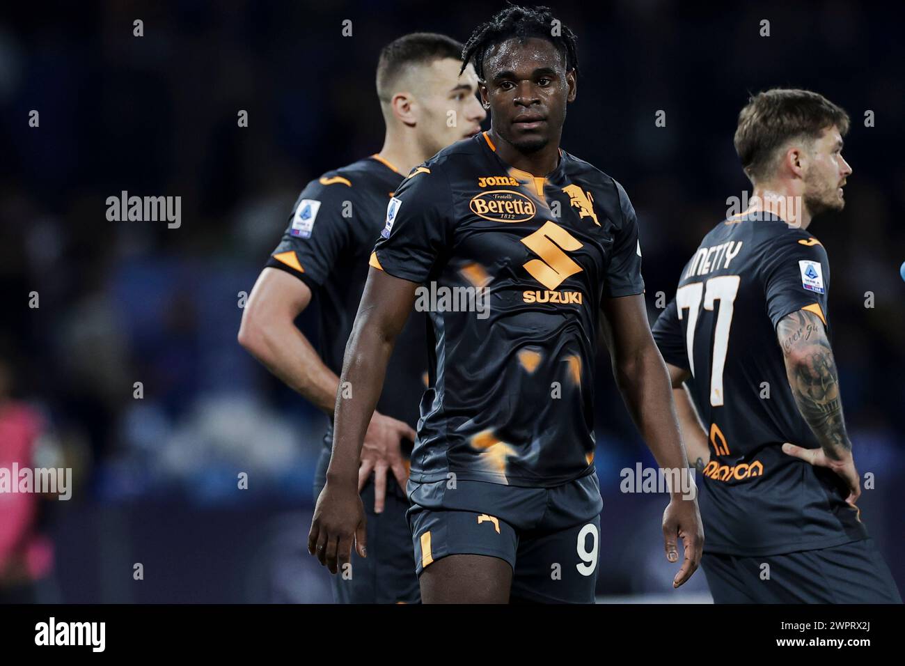 Torino's Colombian forward Duvan Zapata looks during the Serie A ...