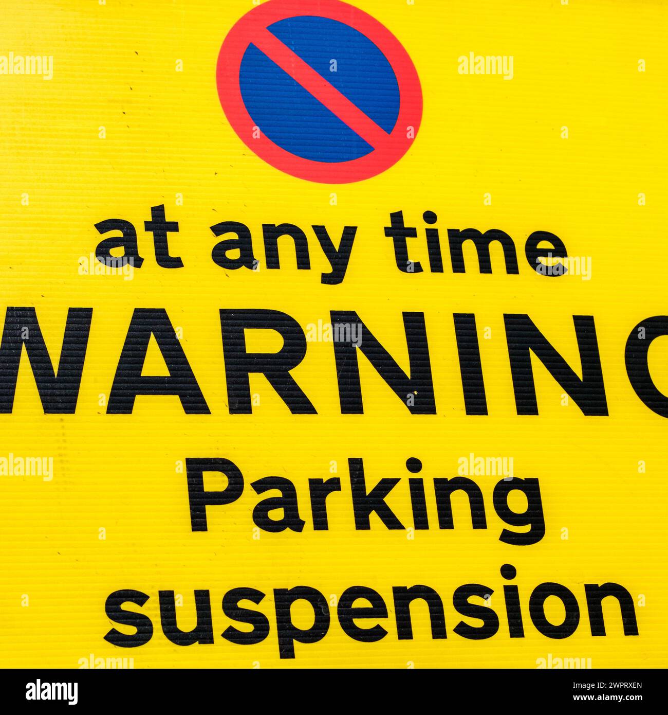 Parking suspension sign hi-res stock photography and images - Alamy