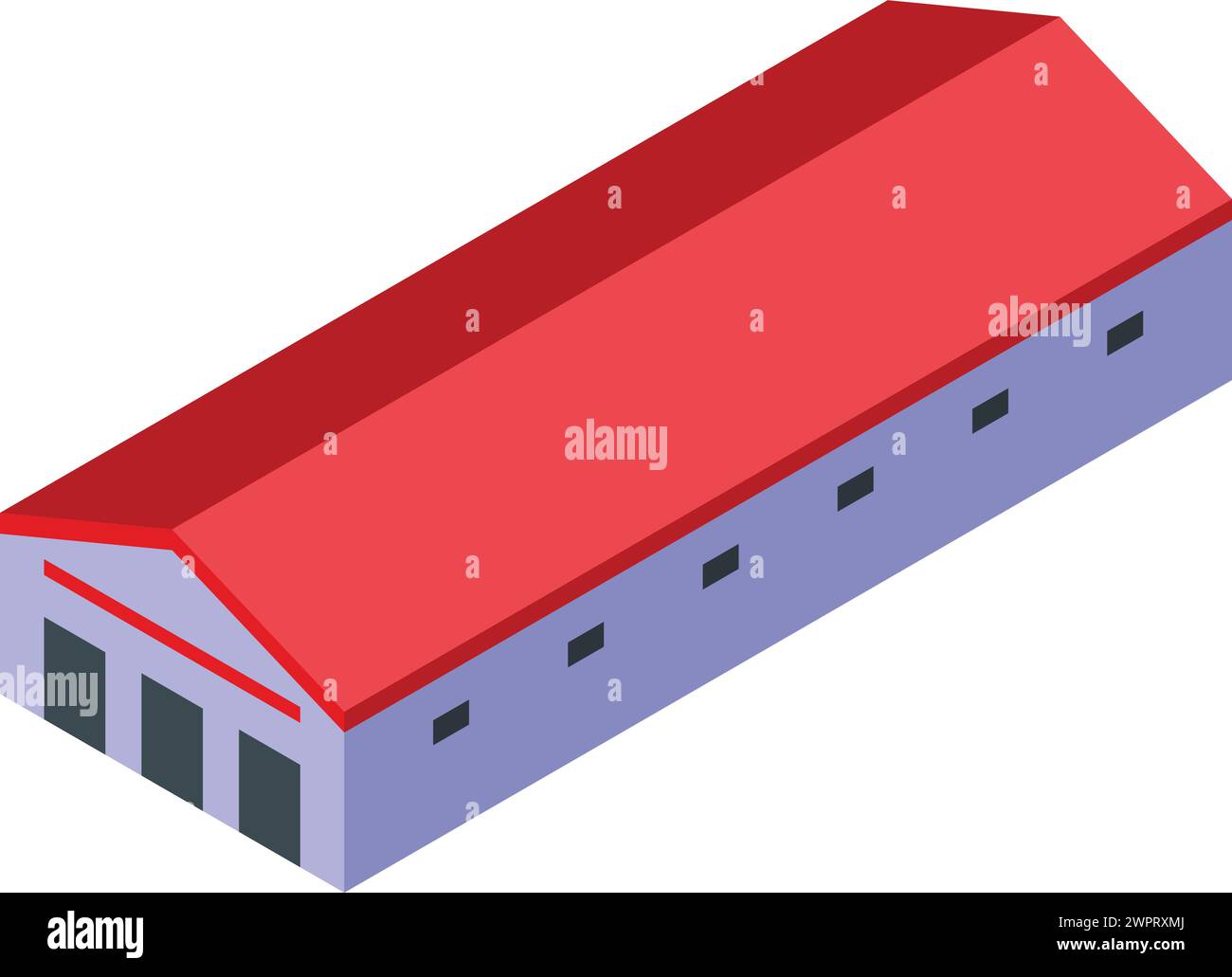 Chicken farm building icon isometric vector. Farmer village. Domestic ...